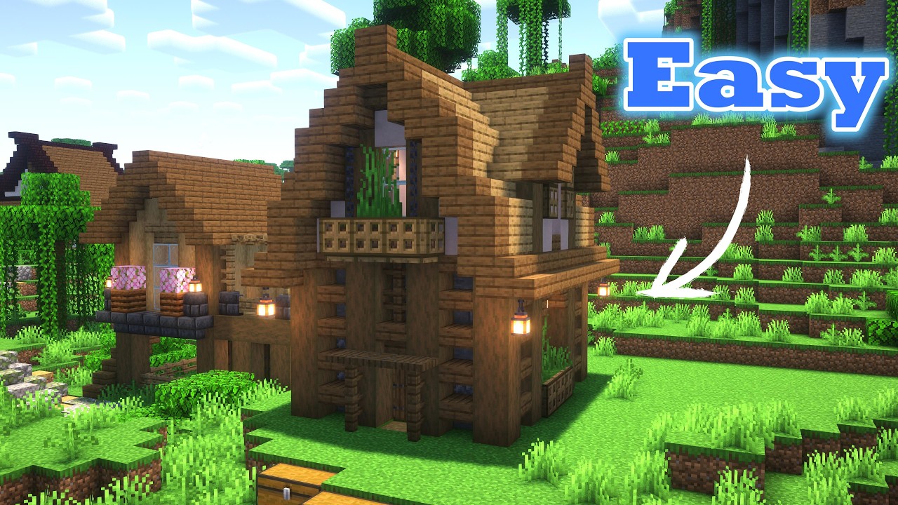 How To Build A Double Story House In Minecraft (Tutorial) - YouTube