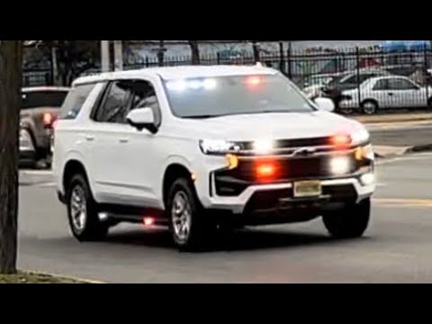 Brand New Unmarked Chevy Tahoe Responding into the 3rd Alarm Fire Scene ...
