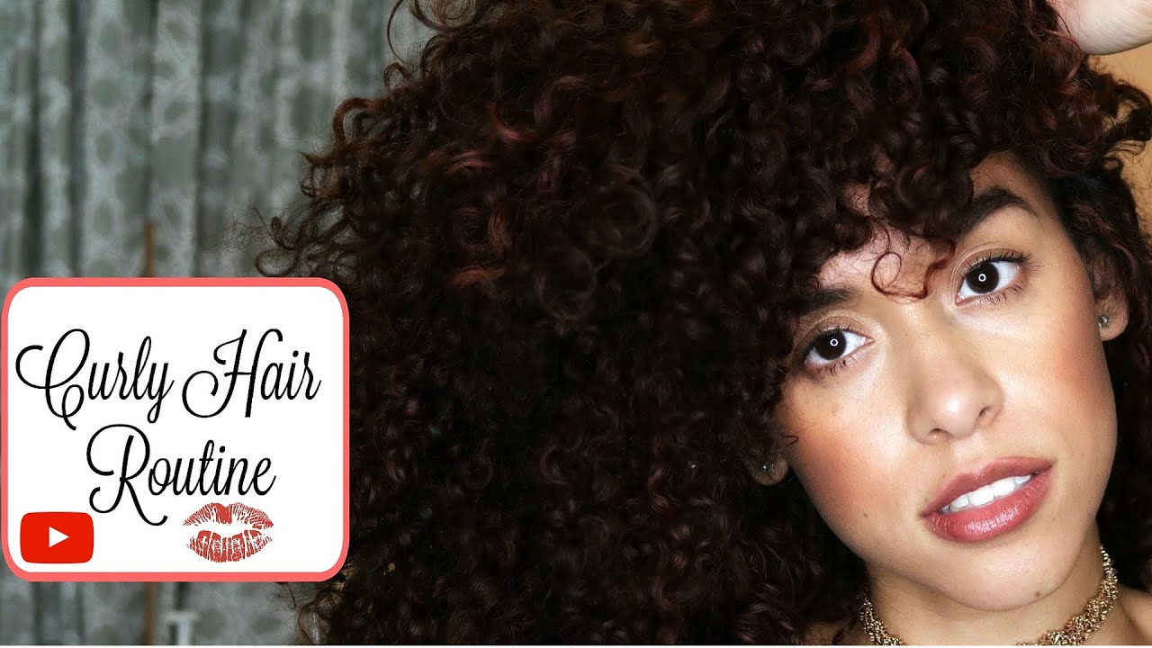 Curly Hair Routine - YouTube
