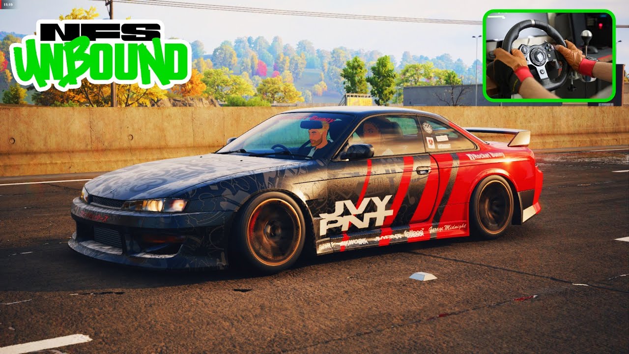 Nissan Silvia S14 in Highway - Need for Speed Unbound | Logitech G920 ...
