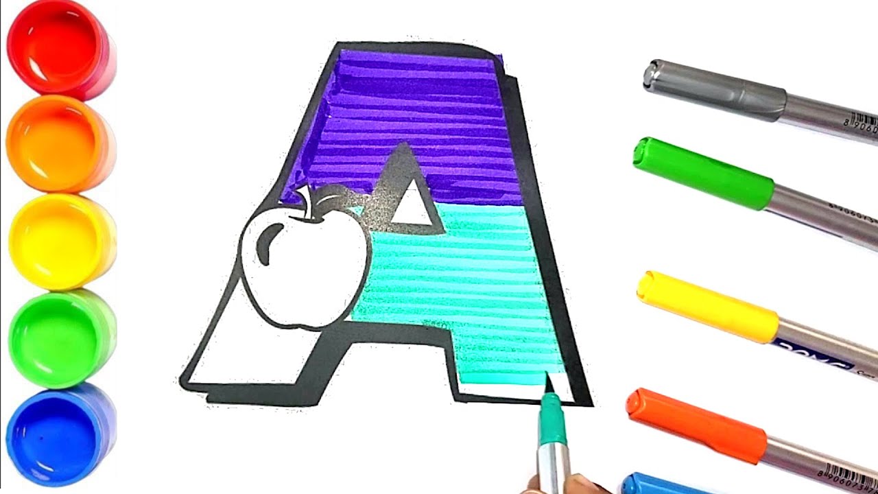 A for Ant B for Banana, ABC Song | Learn to write Alphabet for kids ...