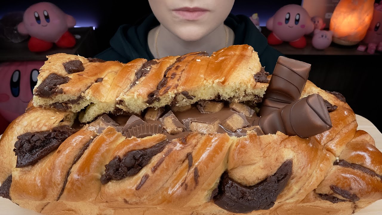 ASMR Nutella Marbled Chocolate Brioche Bread [Dessert Mukbang / Eating Sounds] 먹방 - YouTube