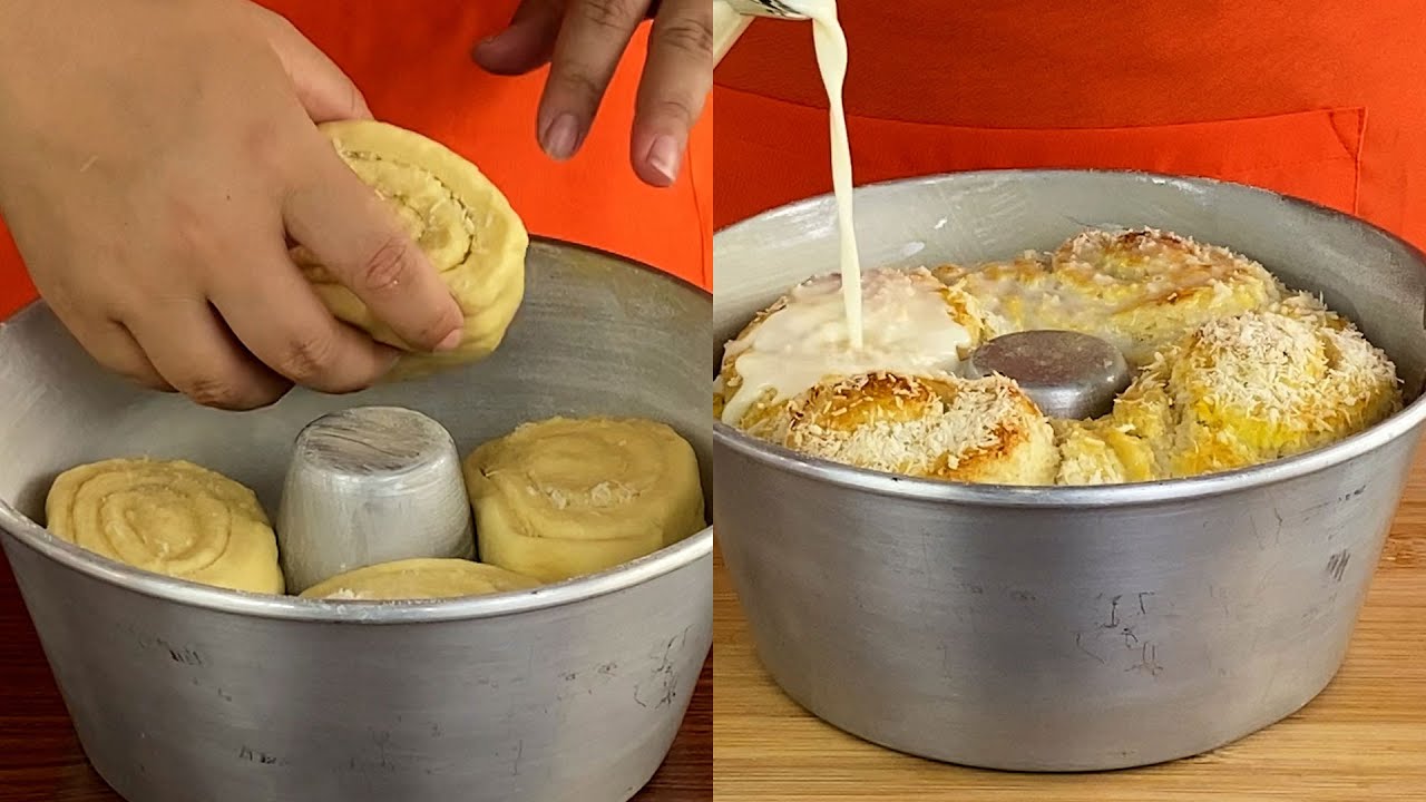 ¡LA RECETA DE PAN DE COCO MÁS FÁCIL Y SUAVE QUE JAMÁS HAYAS VISTO ...