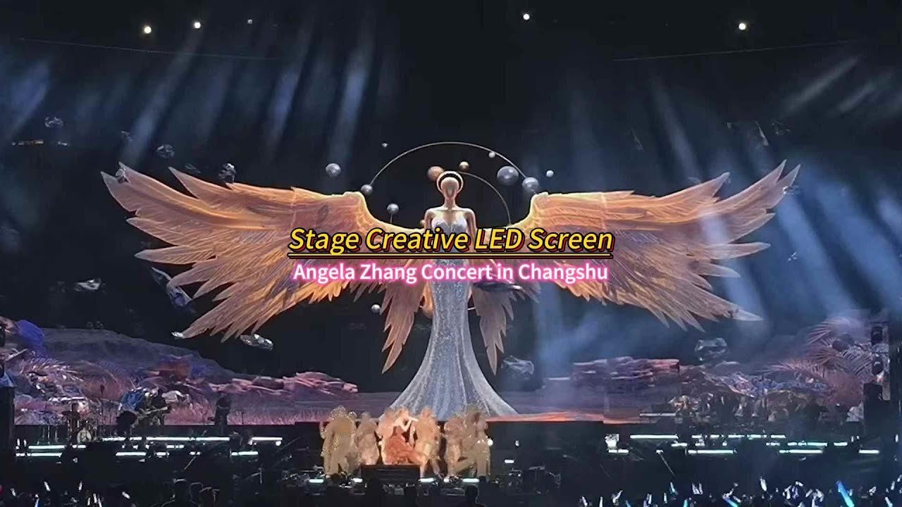 Stage Transparent LED Display Angela Zhang Concert LED Wall【LCF】 - YouTube
