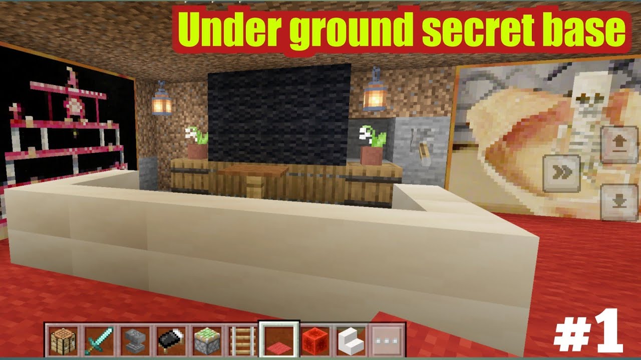 Minecraft secret base decoration video|| Minecraft ke andar secret base ...