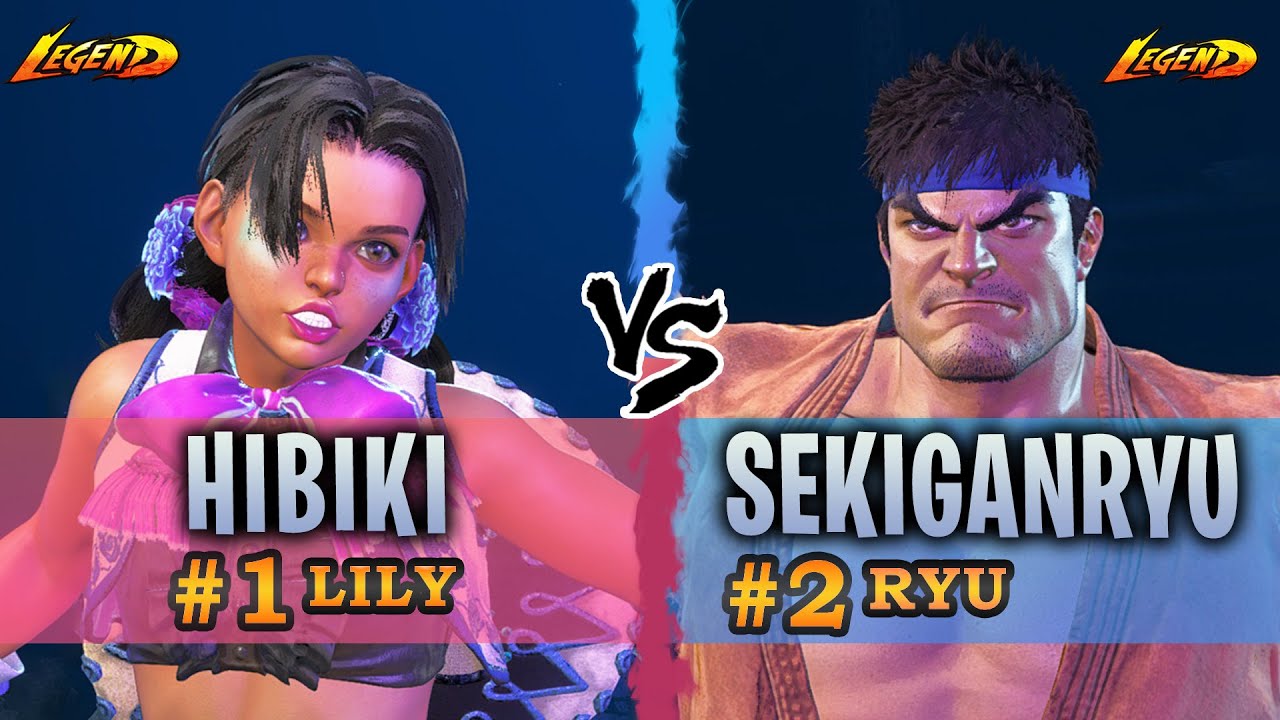 SF6 Ranked #1 Lily ( Hibiki ) Vs. Ranked #2 Ryu ( Sekiganryu )『 Street ...