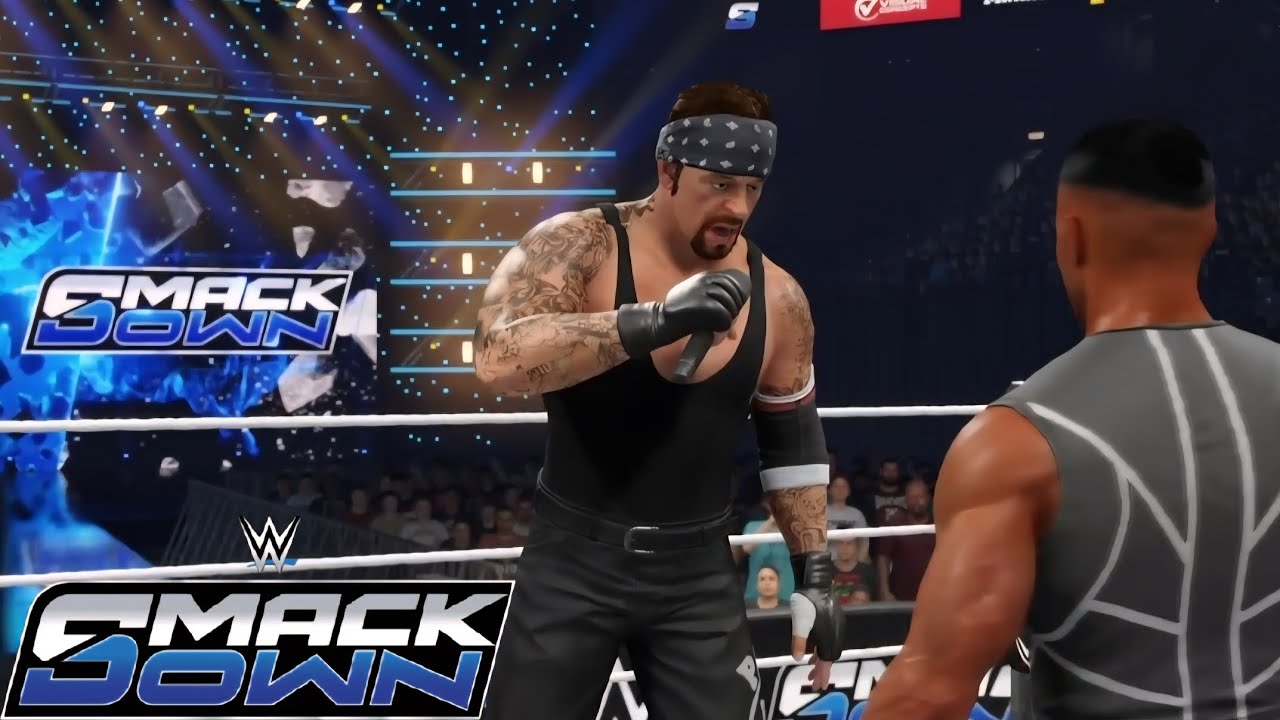 WWE2K25 America Baddass Undertaker confronts Trell027 SMACKDOWN - YouTube