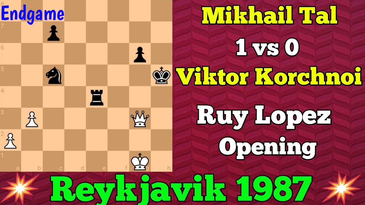 Mikhail Tal vs Viktor Korchnoi || Reykjavik, 1987 #chess - YouTube