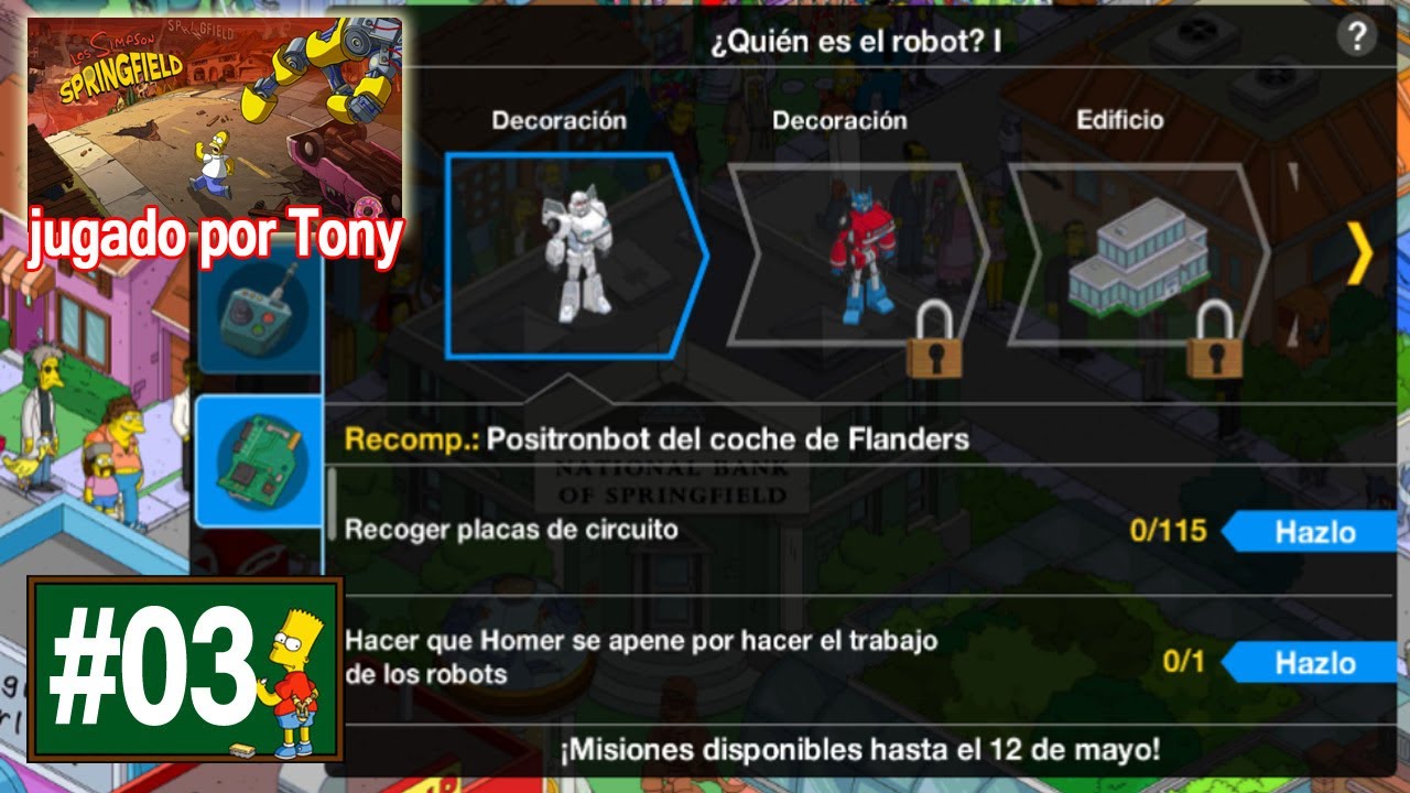 Los Simpson Springfield "Robots'21: Cap. 3 - ¿Quién es el robot?" por ...