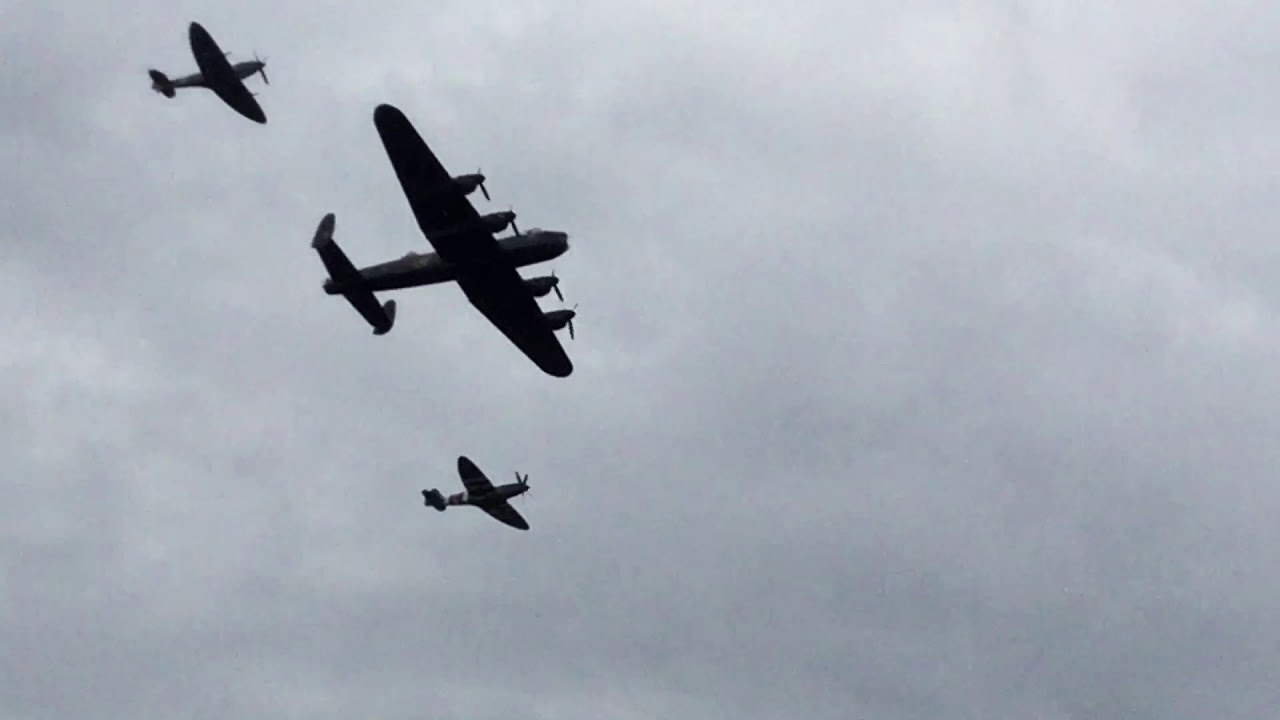 BBMF Flypast at RAF Cosford Airshow 2019 - YouTube