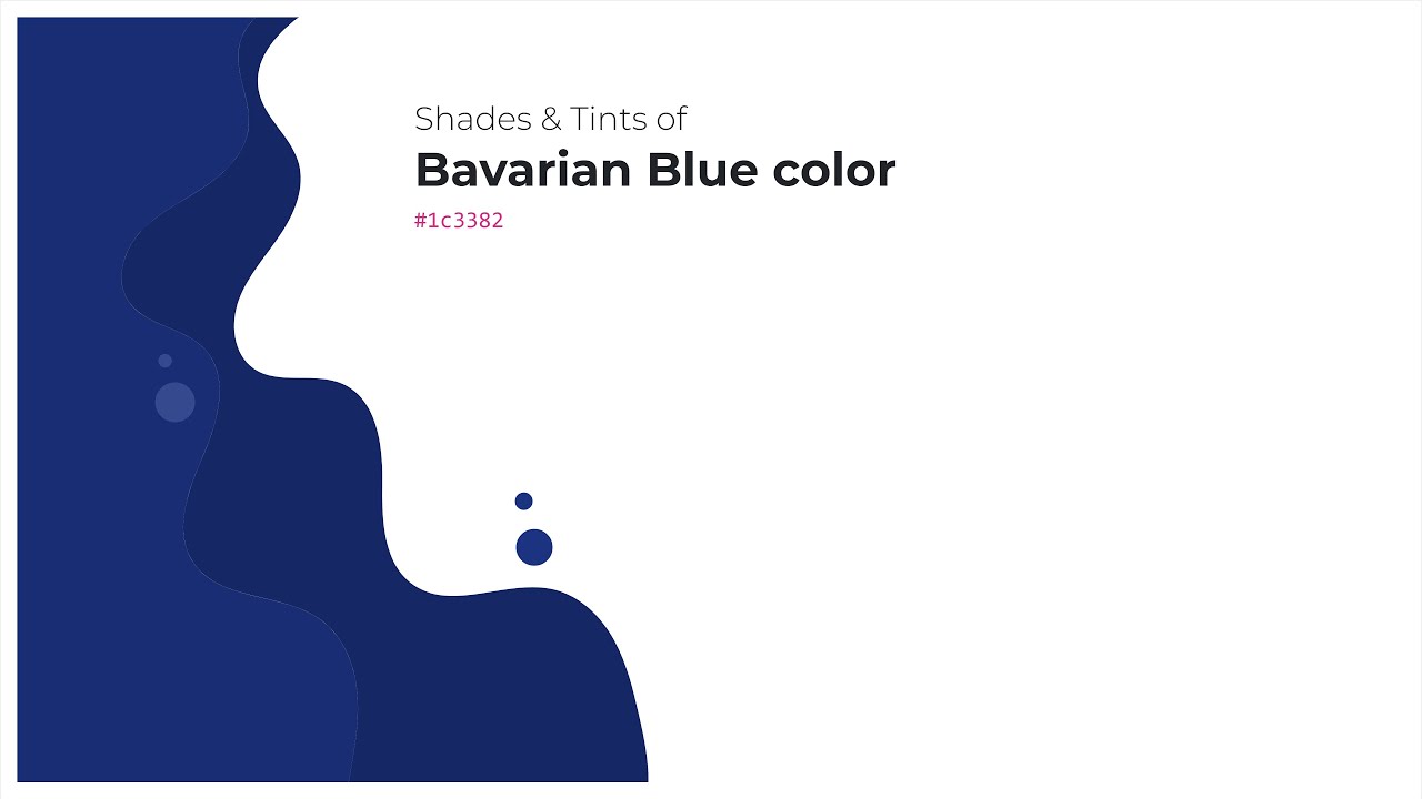 Shades & Tints of Bavarian Blue color #1c3382 A Cool Blue color #182d73 ...