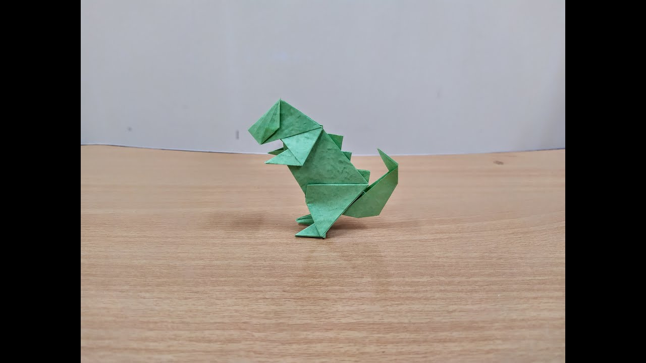 How To Fold A Paper Origami Godzilla Easy (Oriol Esteve) - YouTube