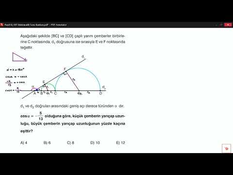 Trigonometri Soru Çözümü - 2025 YKS - ÖSYM SORAR
