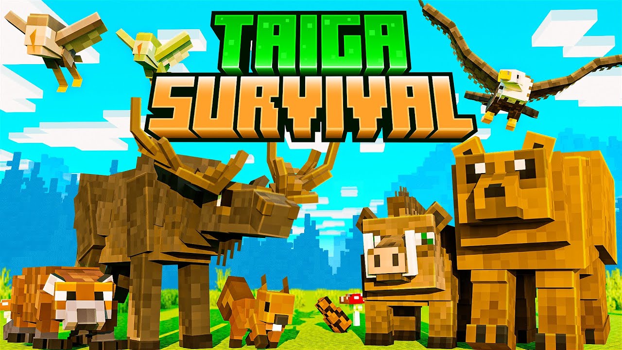 Taiga Survival OFFICIAL TRAILER Minecraft Marketplace - YouTube
