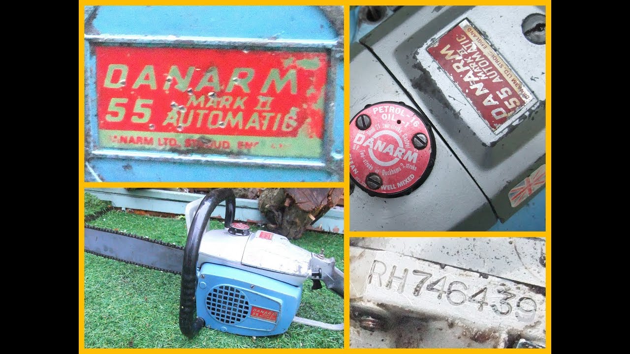 Danarm 55 MK2 Chainsaw Auto RH Vintage 54cc 16 Inch Guide Bar Rare ...