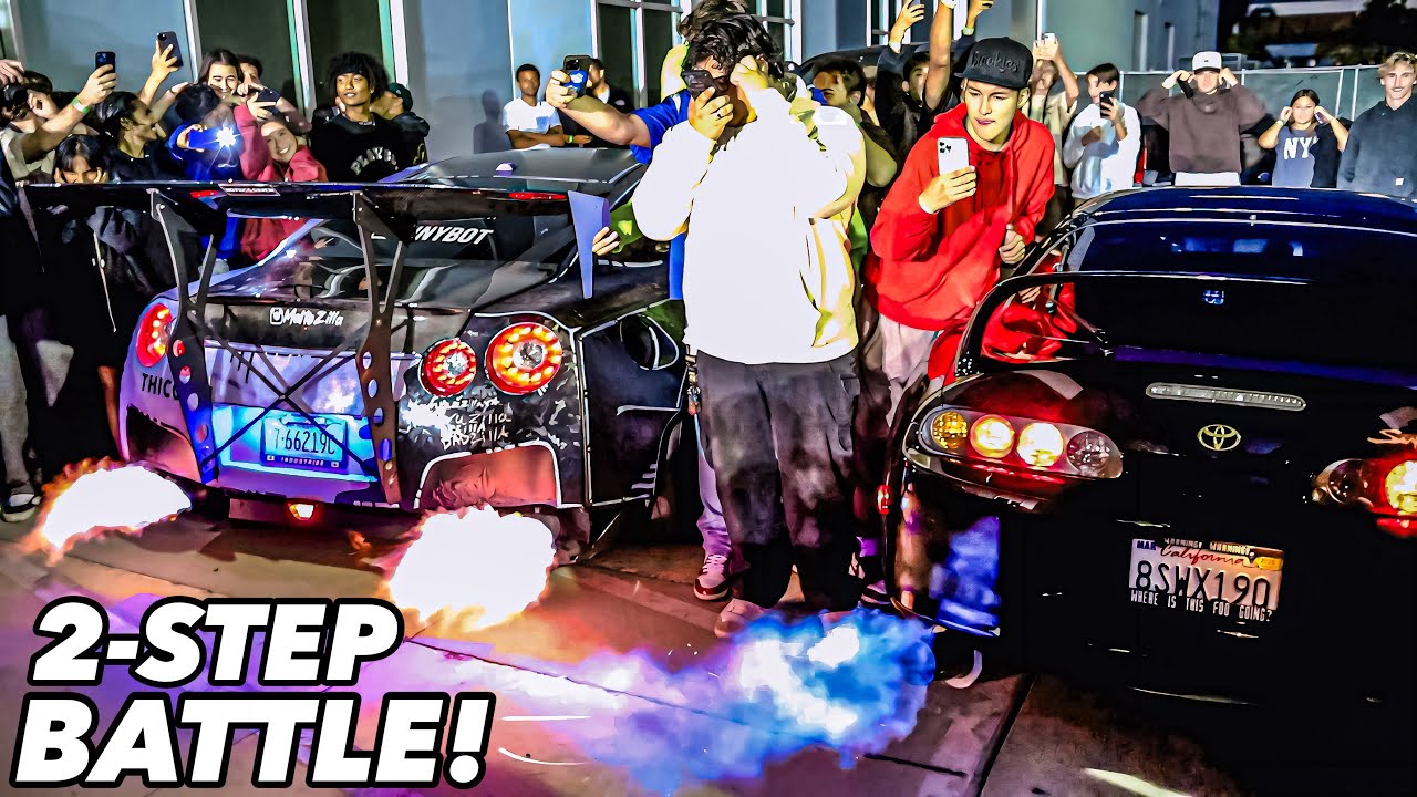 The ULTIMATE 2-Step Battle! SUPRA VS GTR - YouTube