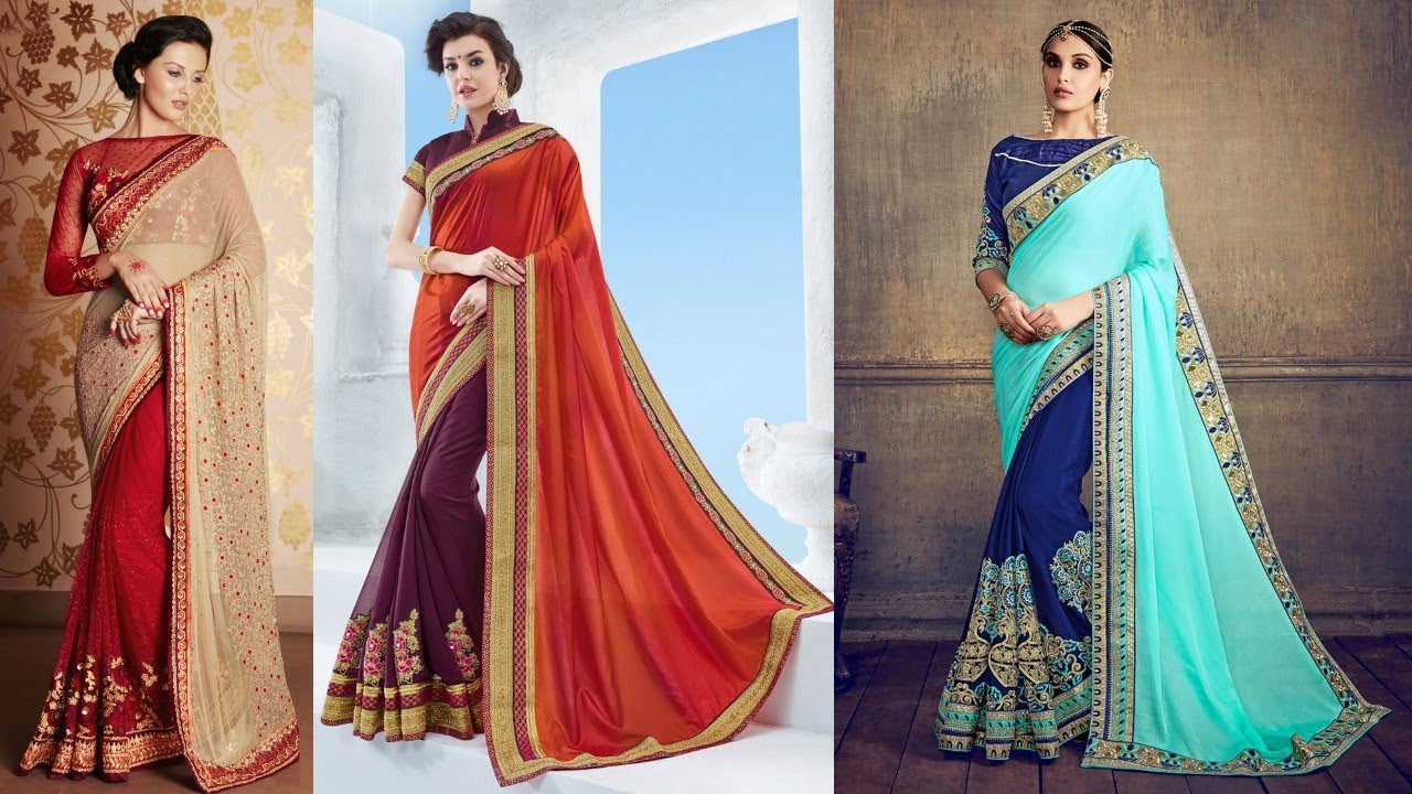 Contrast Pallu Exclusive Saree Designs - YouTube