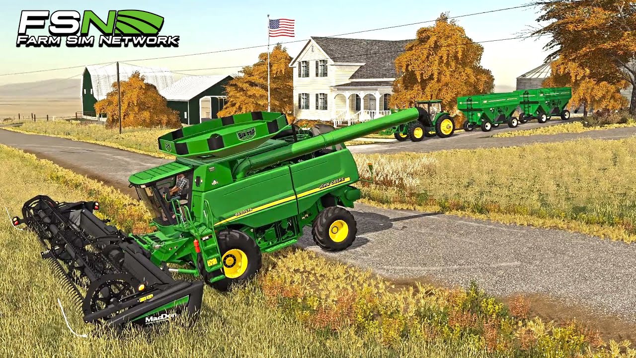 FALL SOYBEAN HARVEST & NEW JOHN DEERE COMBINE! (OFFICIAL FARMING ...