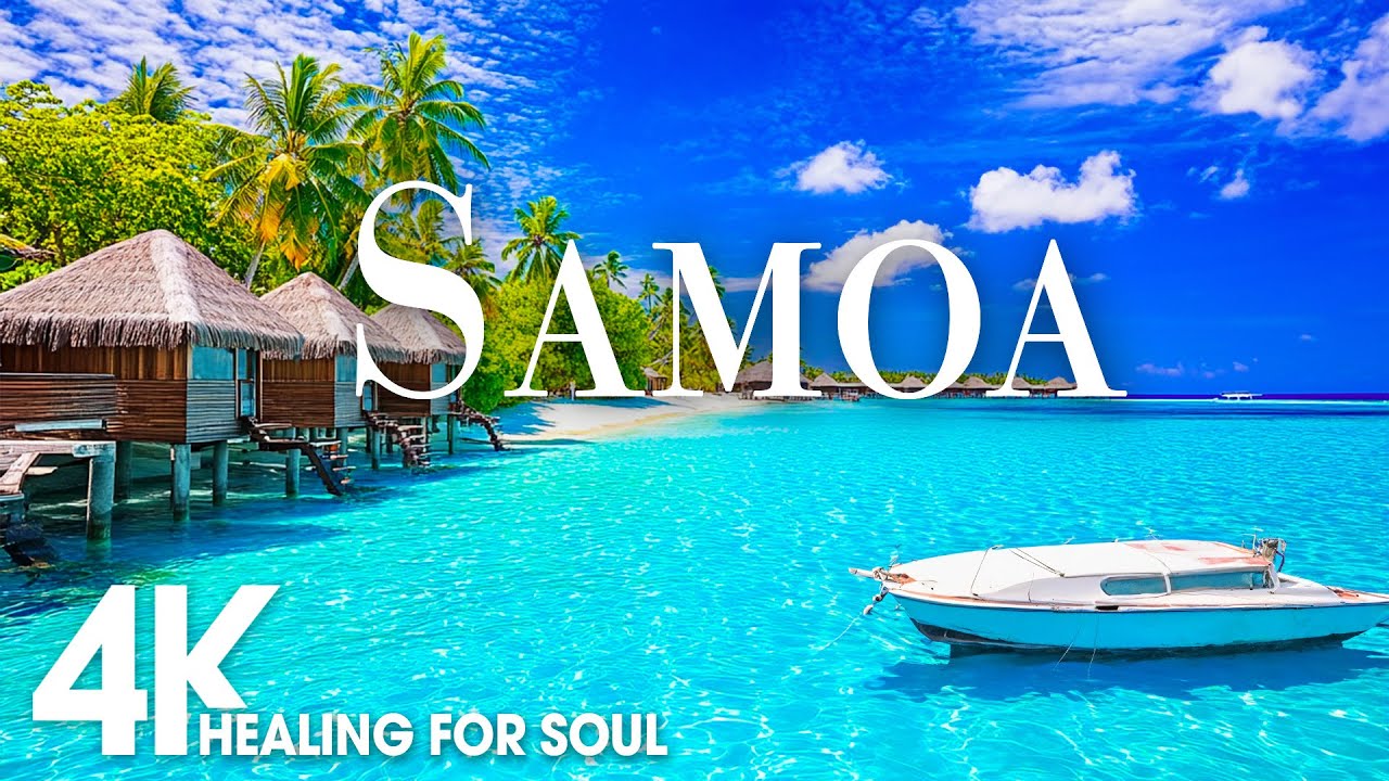 SAMOA NATURE in 4K UHD Drone Film + Relaxing Piano Music for Stress ...