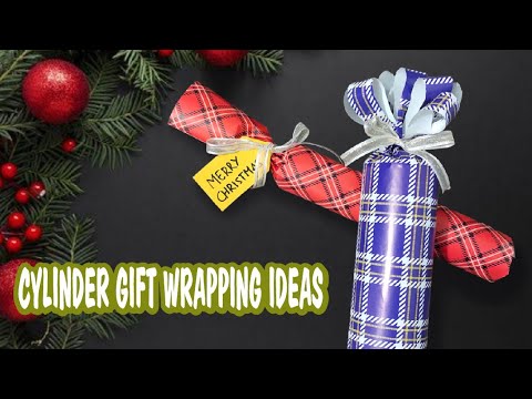 Gift Wrapping | Cylinder Gift Wrapping #gift #wrapping #cylinder - YouTube
