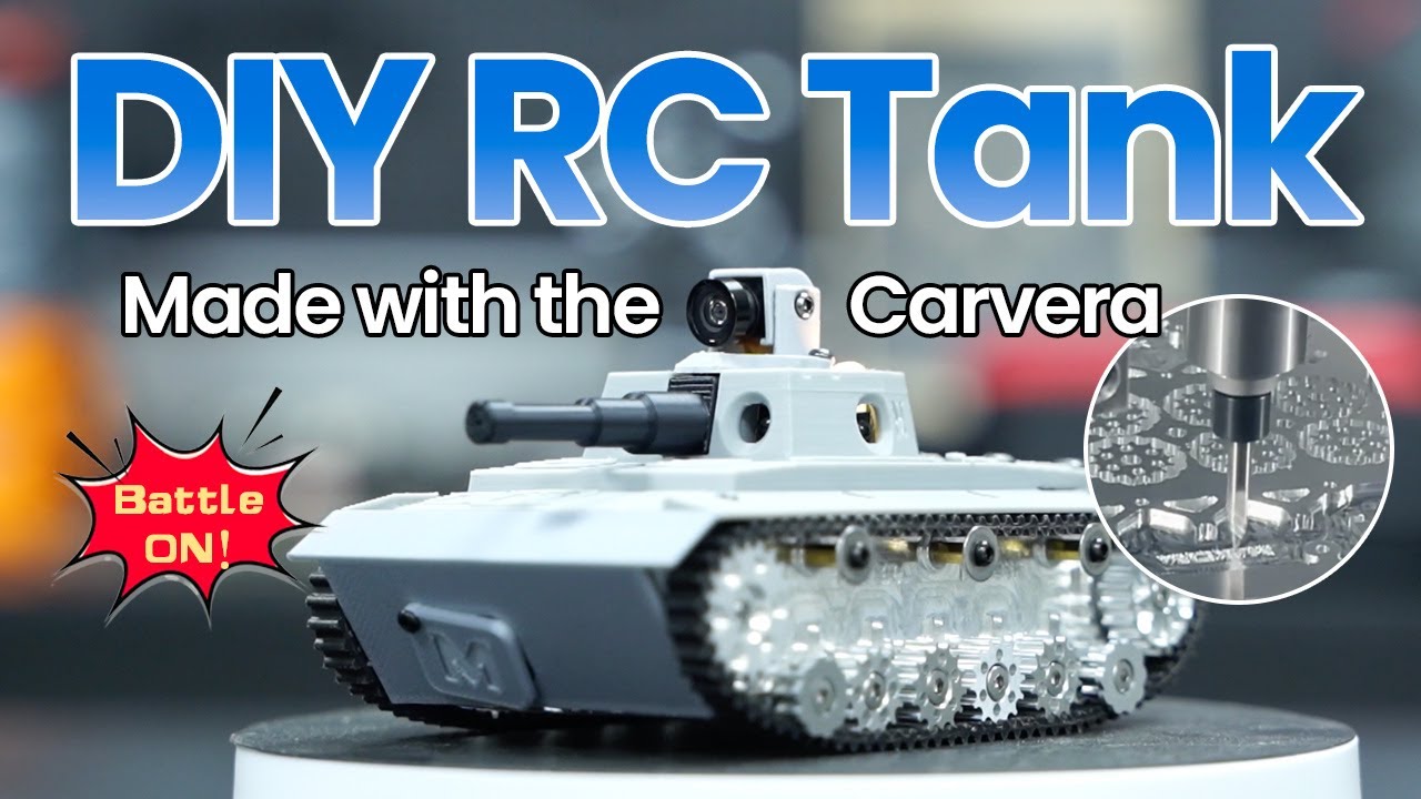 DIY RC Tank You Can BATTLE With?! Built with Carvera - YouTube
