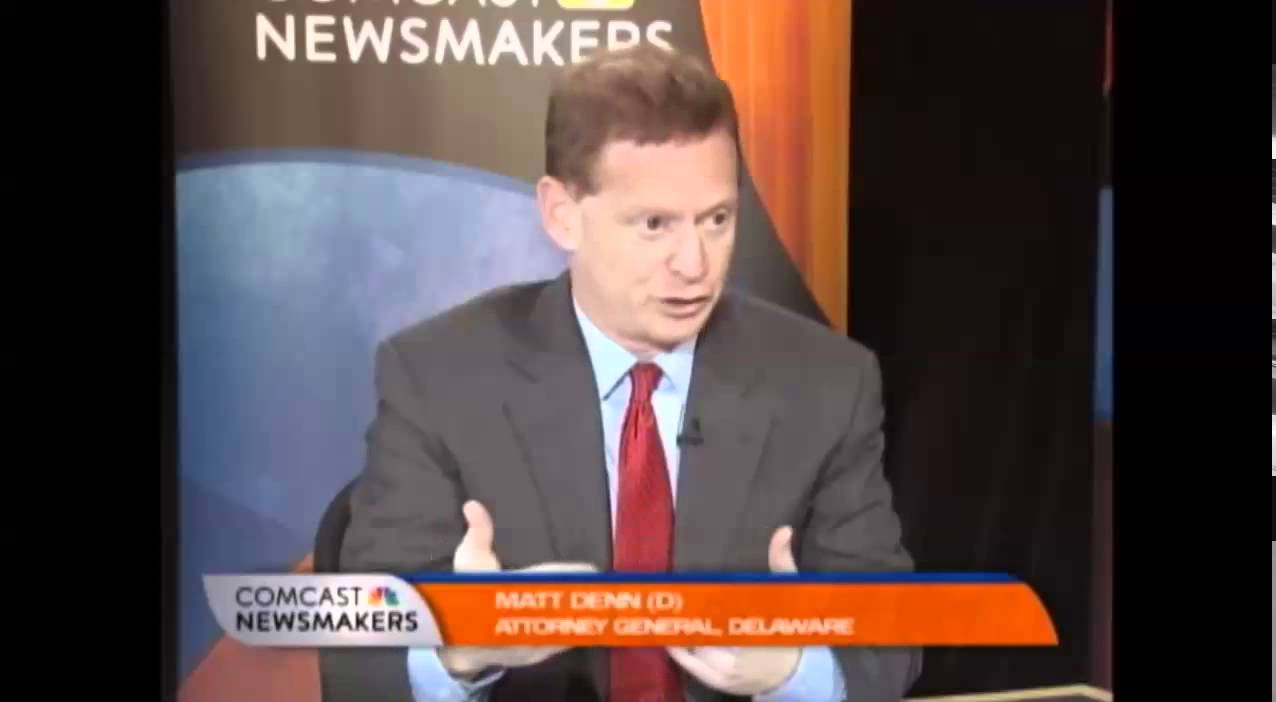 Attorney General Matt Denn speaks with Jill Horner - YouTube