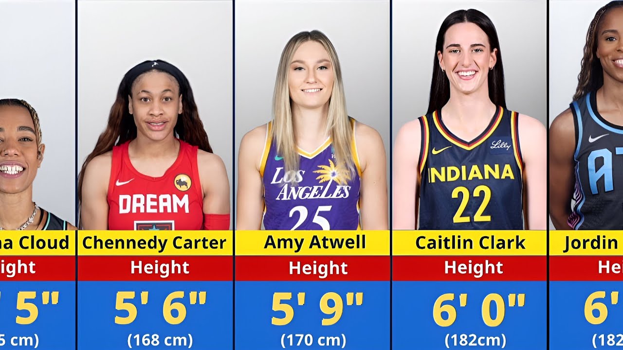 REAL Heights of WNBA Players (From Shortest To Tallest) - YouTube