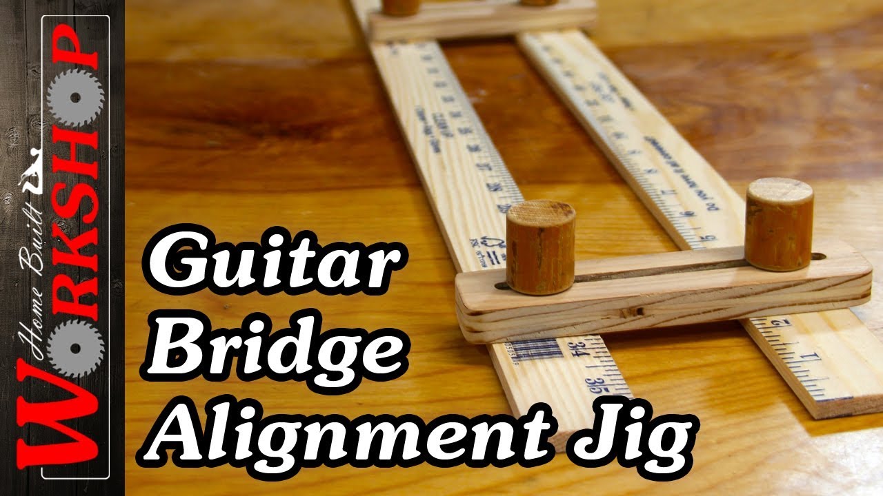 Homemade Guitar Bridge Alignment Jig - YouTube