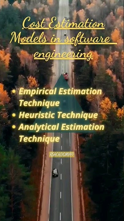 Cost Estimation Models in Software Engineering.#rsacademy93 # ...