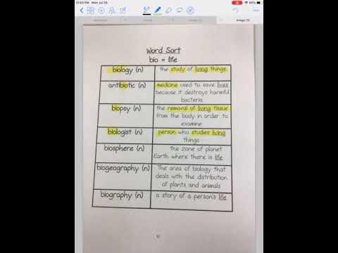 Week 11-Bio Root Word - YouTube