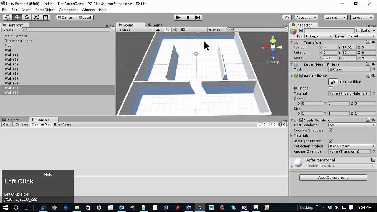 Unity First Person Controller - YouTube