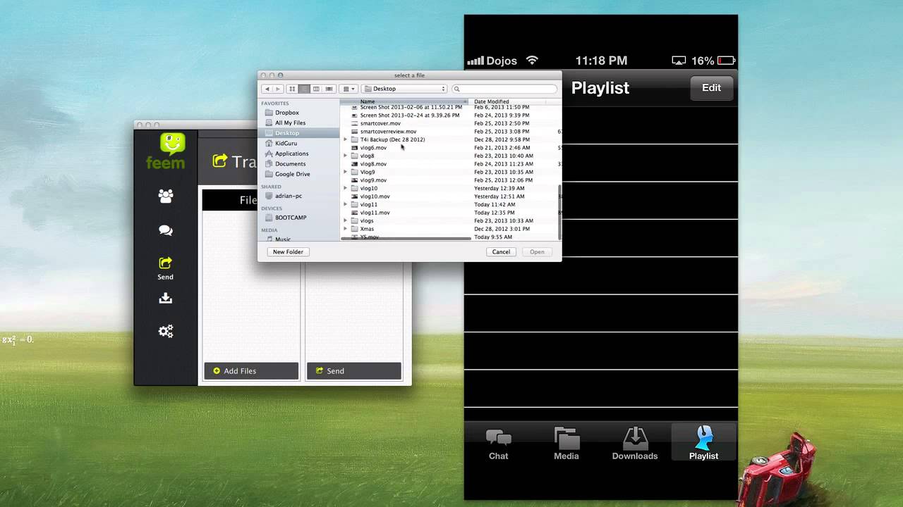 Feem Wifi: Share files between Mac, Windows, Linux, iOS - YouTube