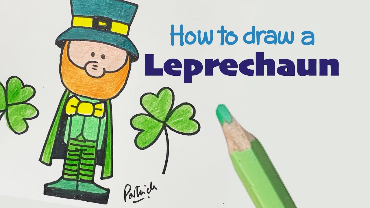 How to draw a Leprechaun for St Patricks Day - YouTube