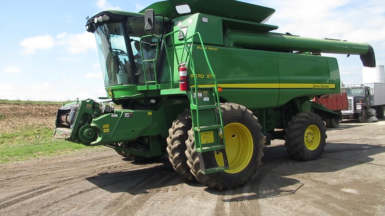 2009 John Deere 9670 STS 4x4 Combine - YouTube