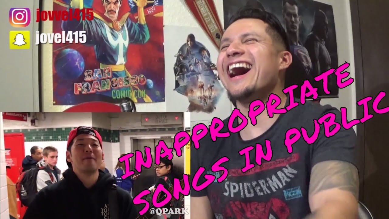 Singing Inappropriate Songs in Public REACTION - YouTube