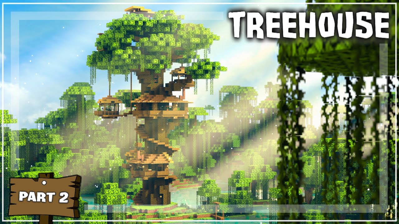 Minecraft: How to Build a Treehouse - (Tutorial #2) - YouTube