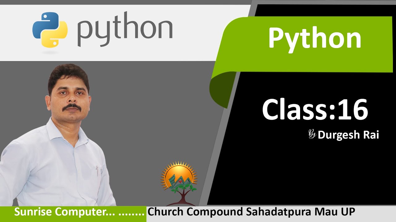 class 16 Python - YouTube