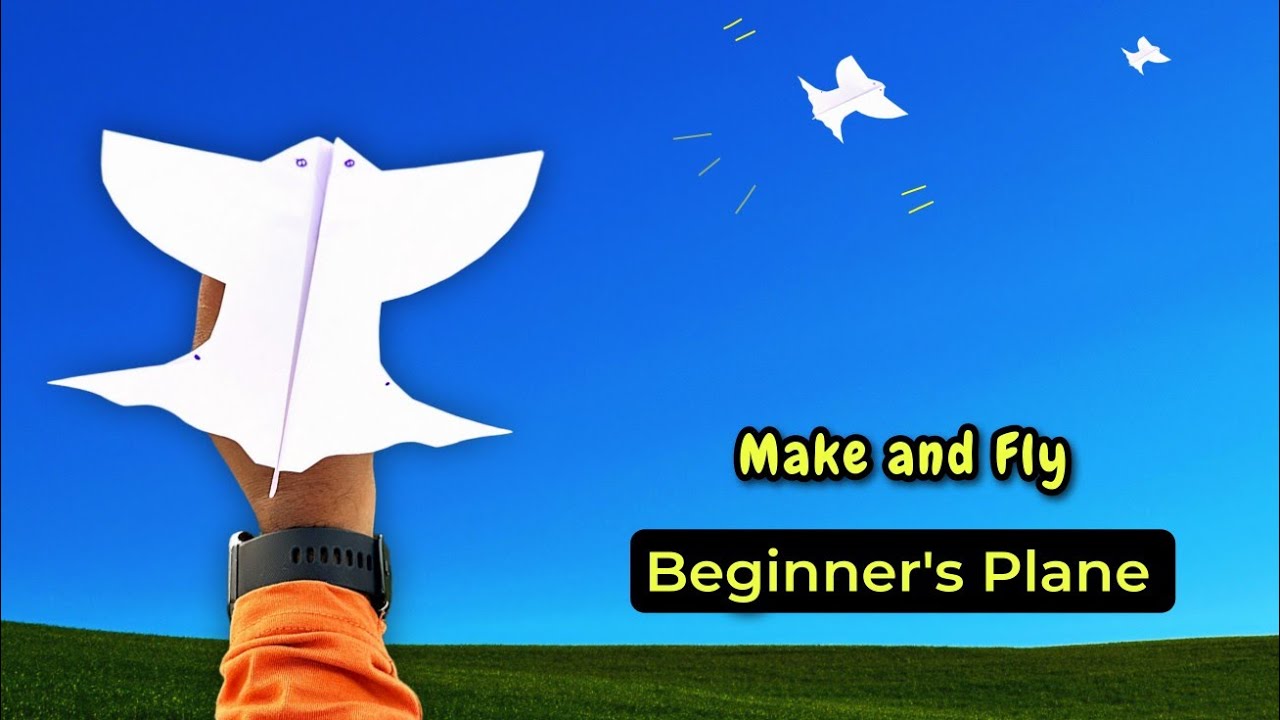 Easy paper planes for beginners, best flying paper bird, how to make ...