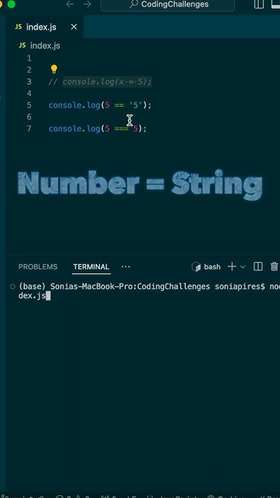 Why You Should Always Use === Instead of = in JavaScript! #coding #webdevelopment # ...