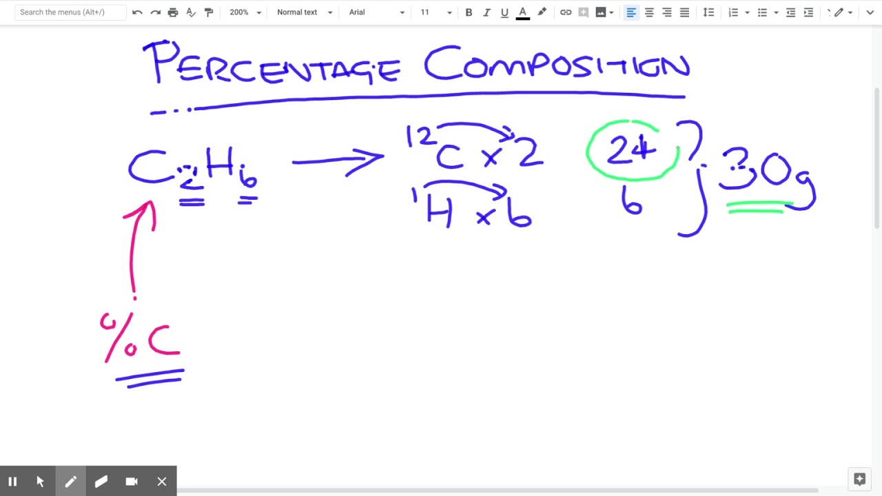 Chemistry GCSE - Percentage Composition (by mass, using RMM) - YouTube