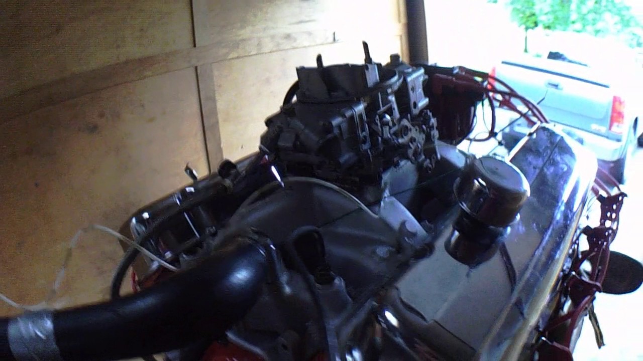 CHEVY 454 MOTOR RUNNING BAD ASS al's hot rod shop - YouTube