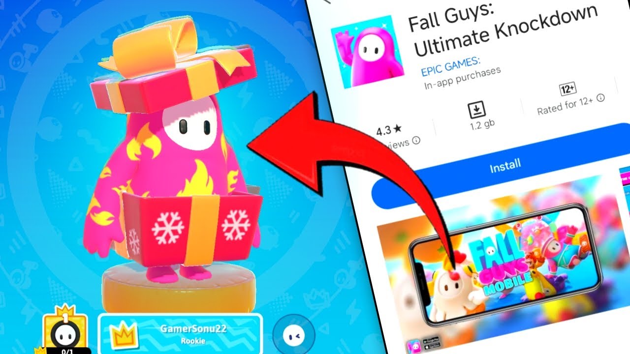 PLAYING FALL GUYS MOBILE FIRST TIME 🤯 | How to download fall guys in ...