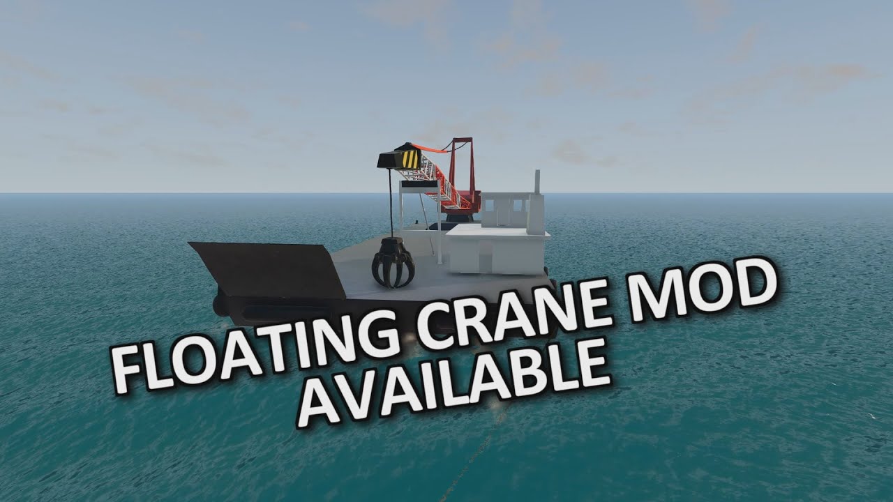 Floating Crane available for download (clip 2) | BeamNG.drive - YouTube