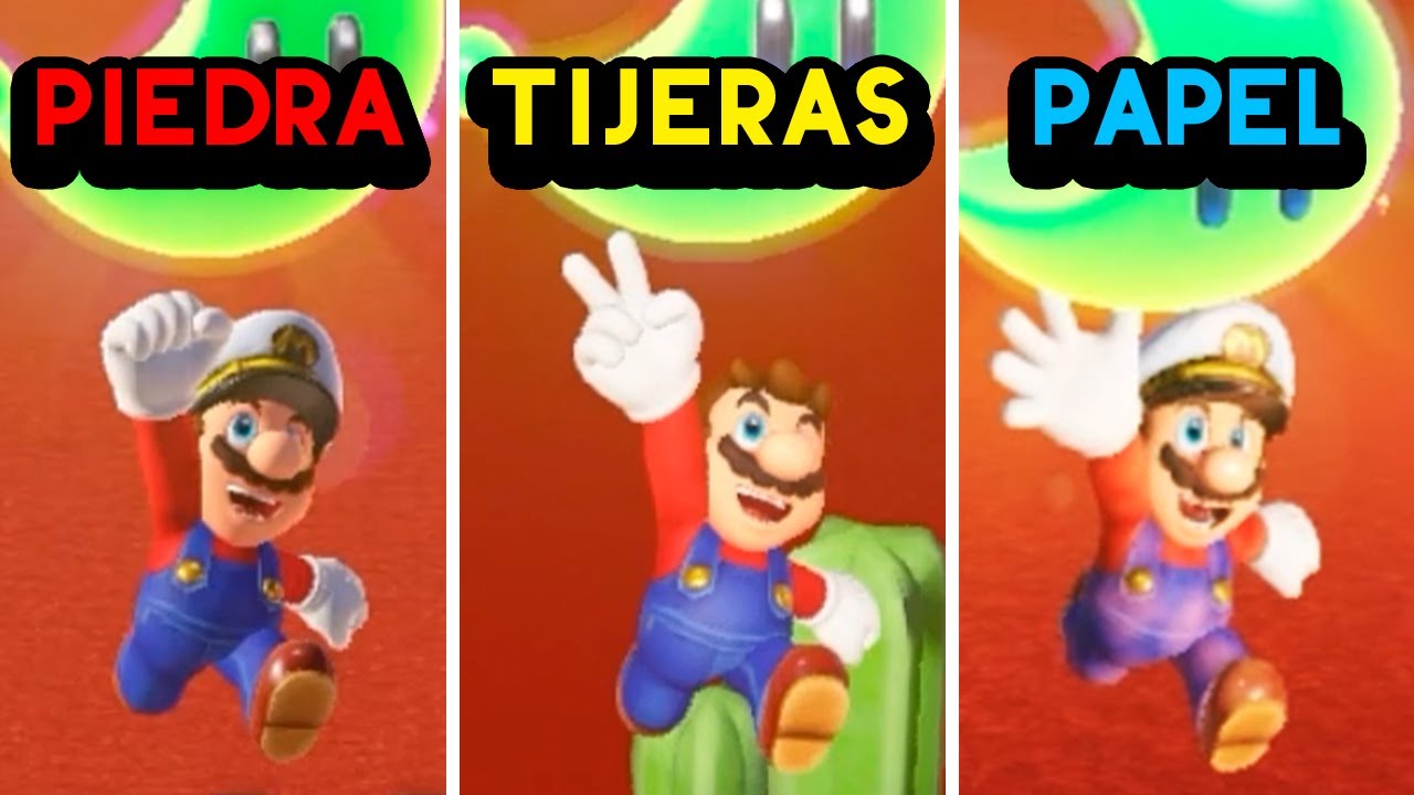 Así me pasé Super Mario Odyssey con Piedra, Papel o Tijera - YouTube