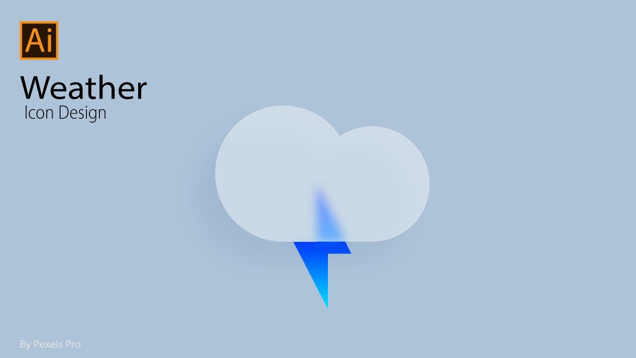 Professional Weather Icon Design - Adobe Illustrator CC - YouTube