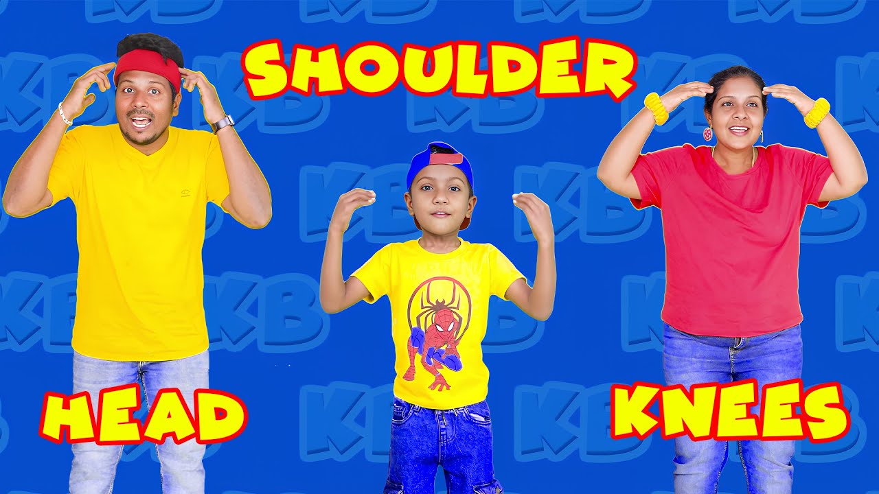 Head Shoulder Knees And Toes | Kids Song and Nursery Rhymes | KIDIBOO ...