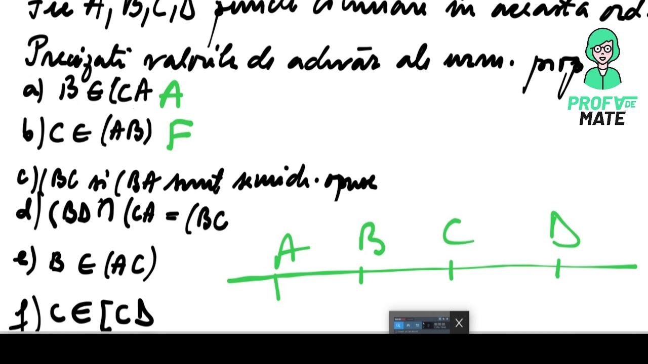 Puncte coliniare, semidreaptă, segment - YouTube