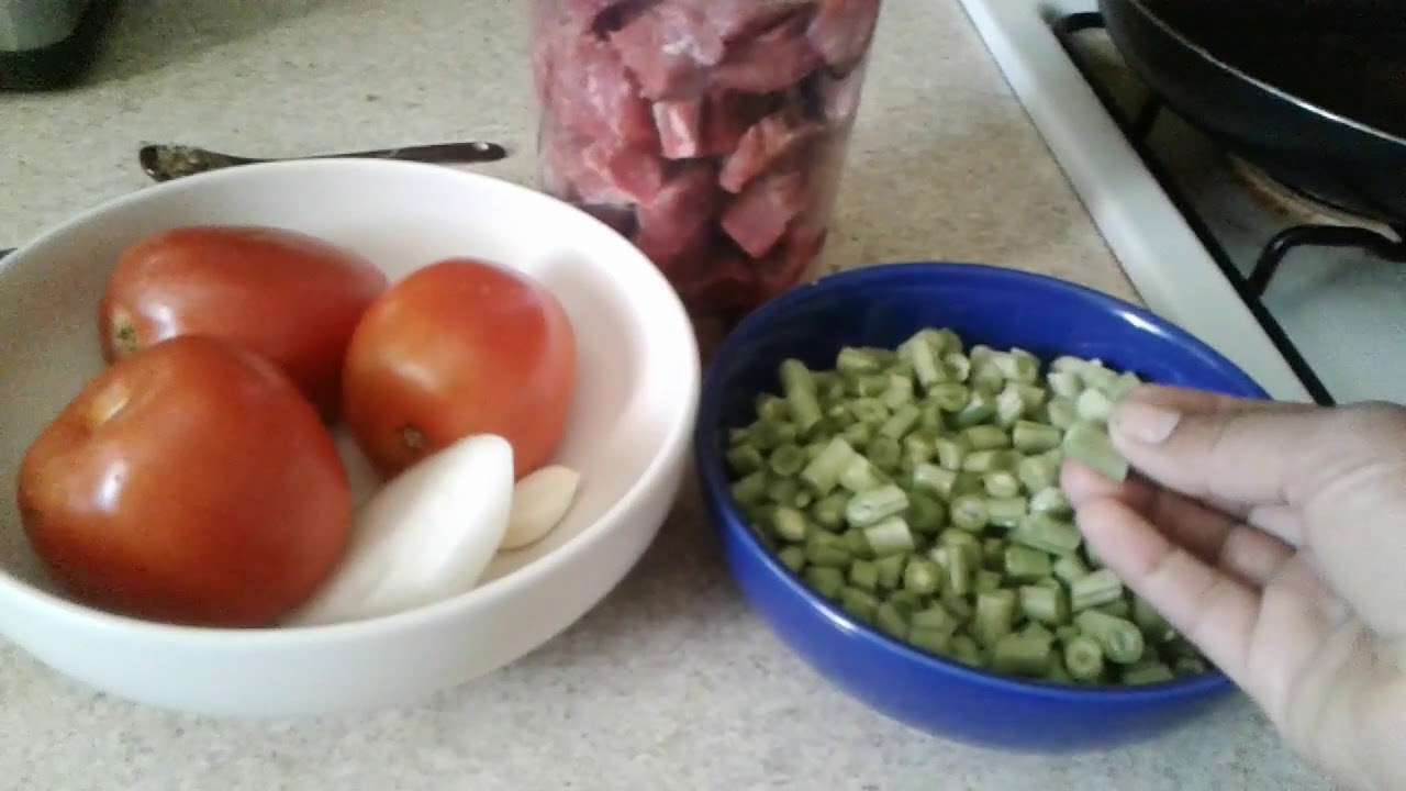 BISTEC CON EJOTES !!!! - YouTube