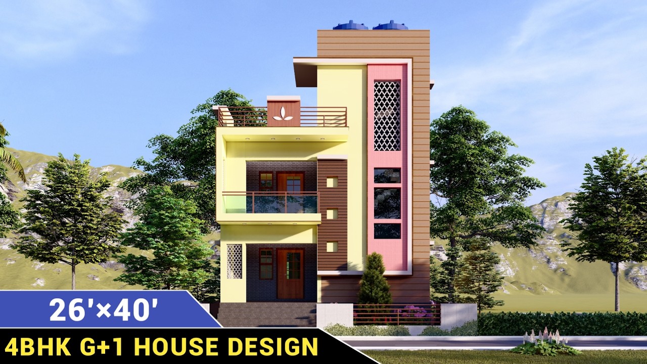 26×40 house Design🏡 | 2BHK Ground Floor Plan - YouTube