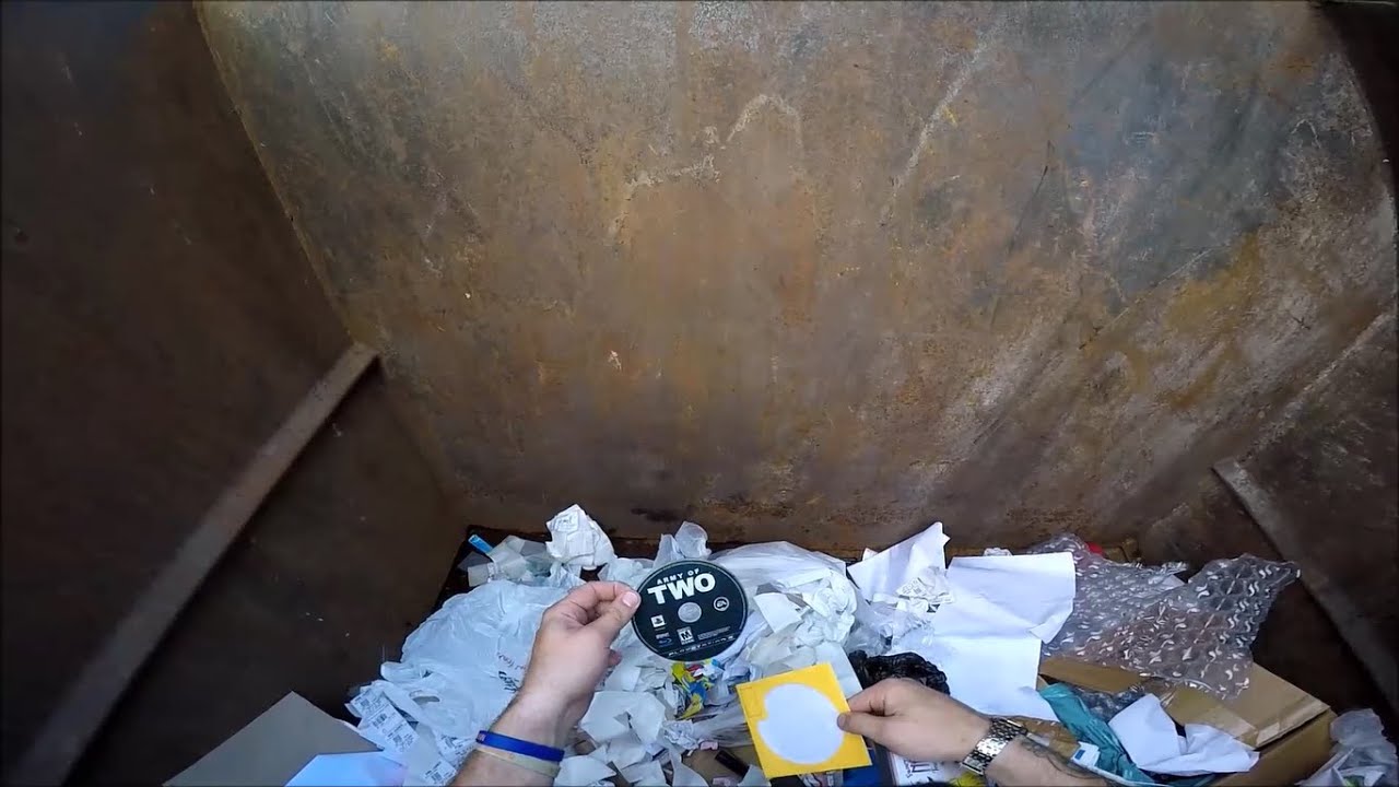 Dumpster Diving Gamestop, recycling bins, and more. Week 33 - YouTube